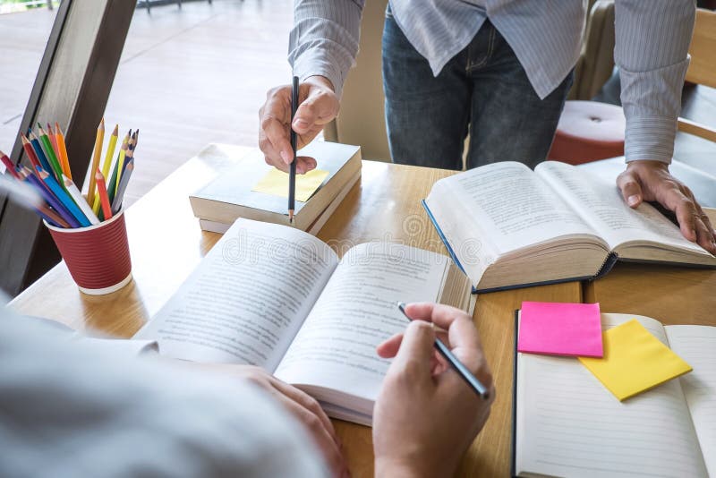 Group of Young People Learning Studying New Lesson To Knowledge in ...