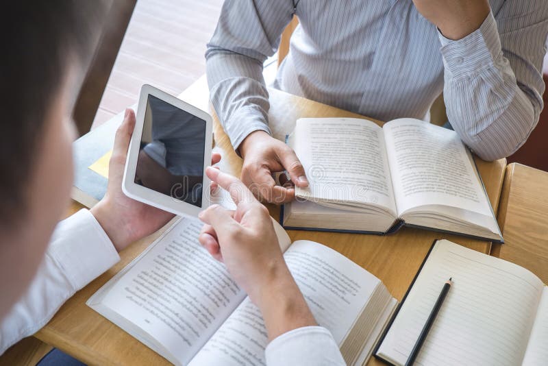 Group of Young People Learning Studying New Lesson To Knowledge in ...