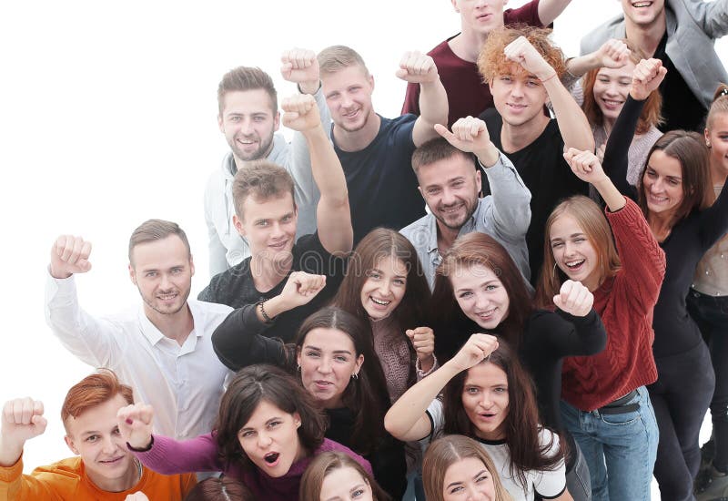 Group Young People Lined Up Queues Stock Photos - Free & Royalty-Free ...