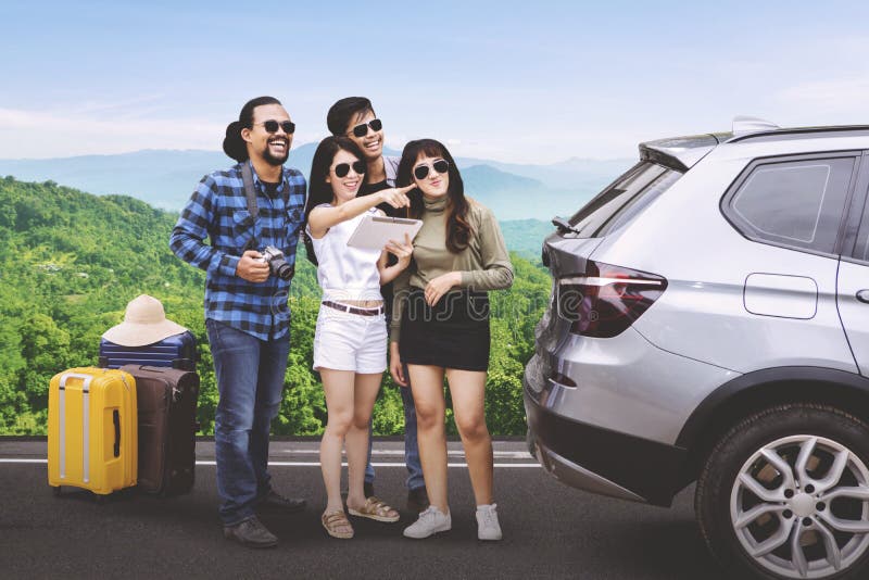 Group of Young People Looking Something Stock Photo - Image of people ...