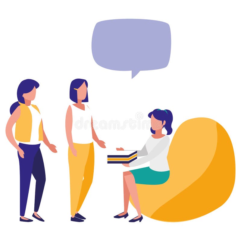 Group of Young People Modeling Characters Stock Vector - Illustration ...