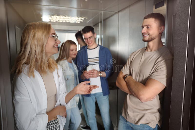 401 Elevator People Talking Stock Photos - Free & Royalty-Free Stock Photos from Dreamstime