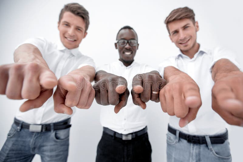 Group of Young People Pointing at You Stock Image - Image of friendly ...