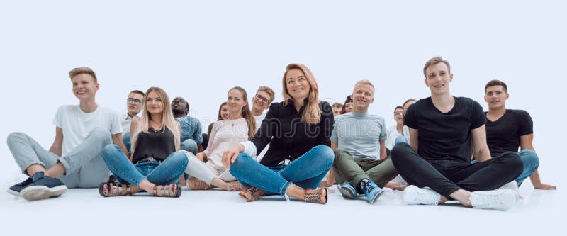 Group of Young People in Training for Team Building Stock Image - Image ...