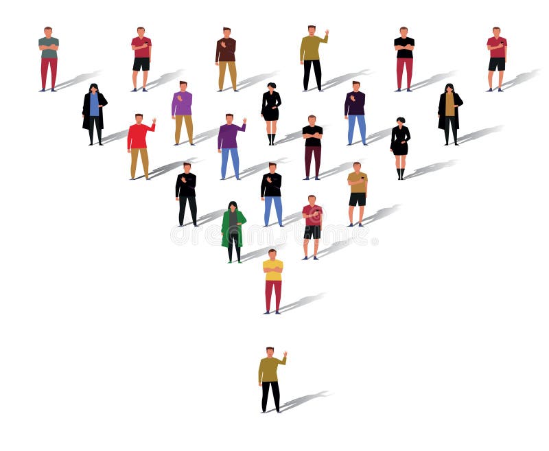 Group of Young People, Vector Graphics Stock Vector - Illustration of ...