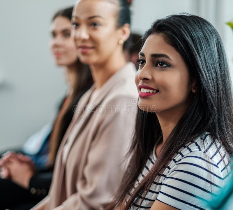 Group of Young People Waiting for a Casting or Job Interview Stock ...