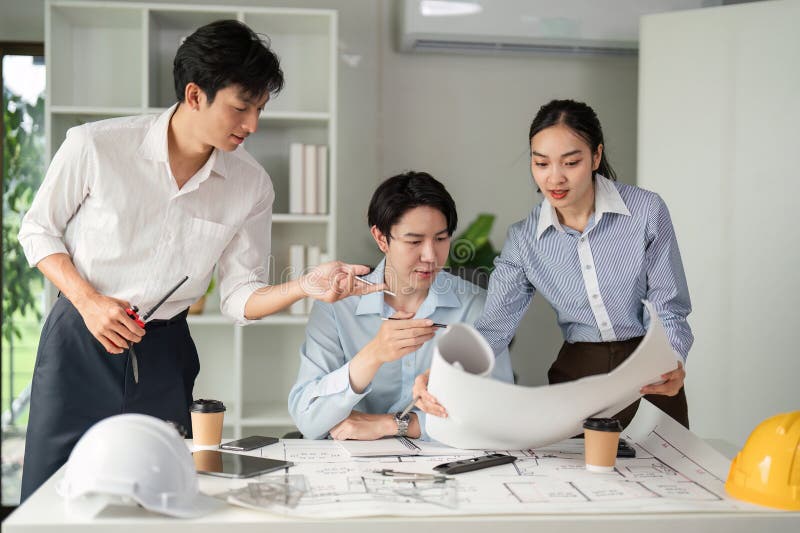 Collaboration and Project Planning. a Creative Team Discussing ...