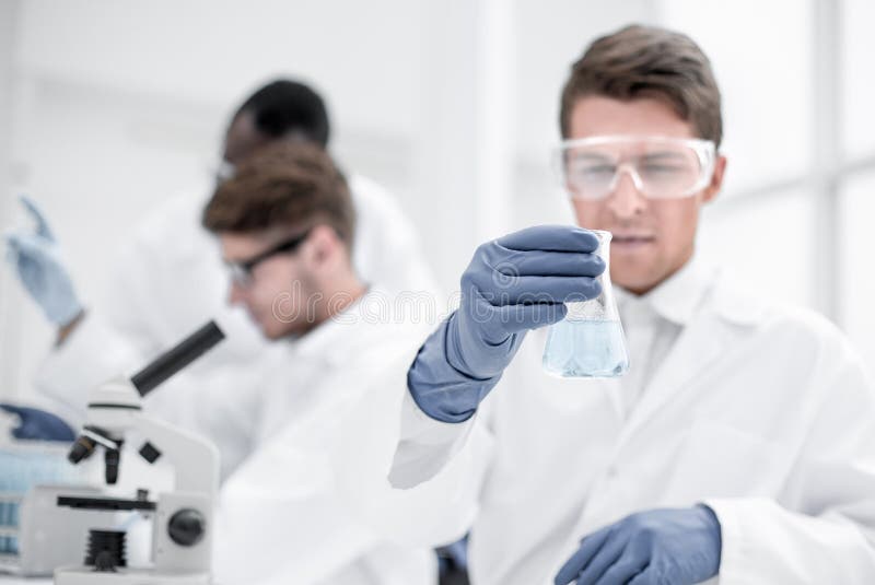 Scientists Conduct Research in the Laboratory Stock Image - Image of ...