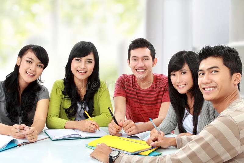 Group of young student stock photo. Image of classmate - 27543888