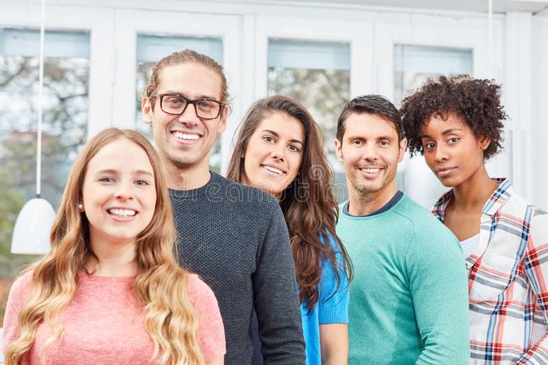 Group of Young Students As Office Community Stock Photo - Image of ...