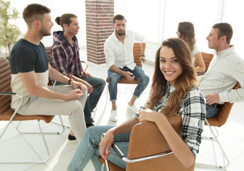 Group of Young Talented Employees Stock Photo - Image of businessman ...