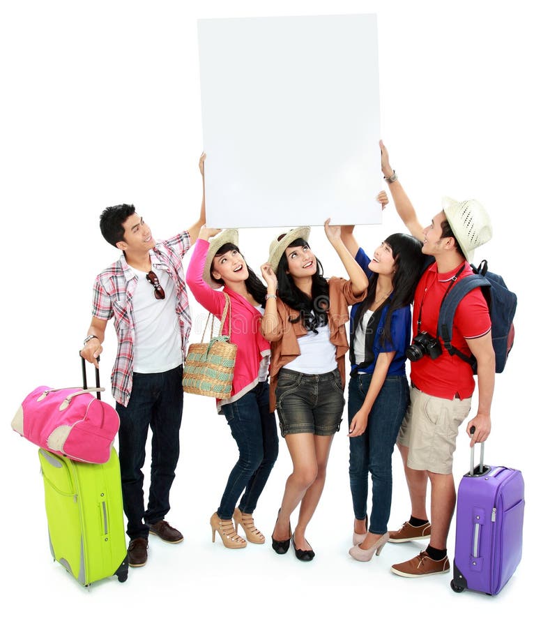Group of young tourist stock image. Image of fashion - 29363093