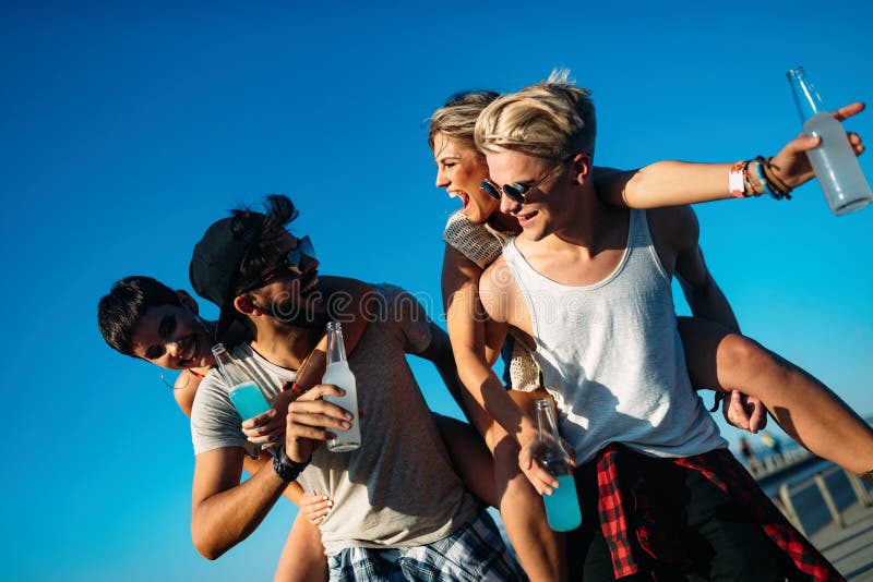 Group of Young Friends Having Fun Together Stock Image - Image of ...