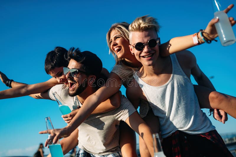 Group of Young Friends Having Fun Together Stock Photo - Image of ...