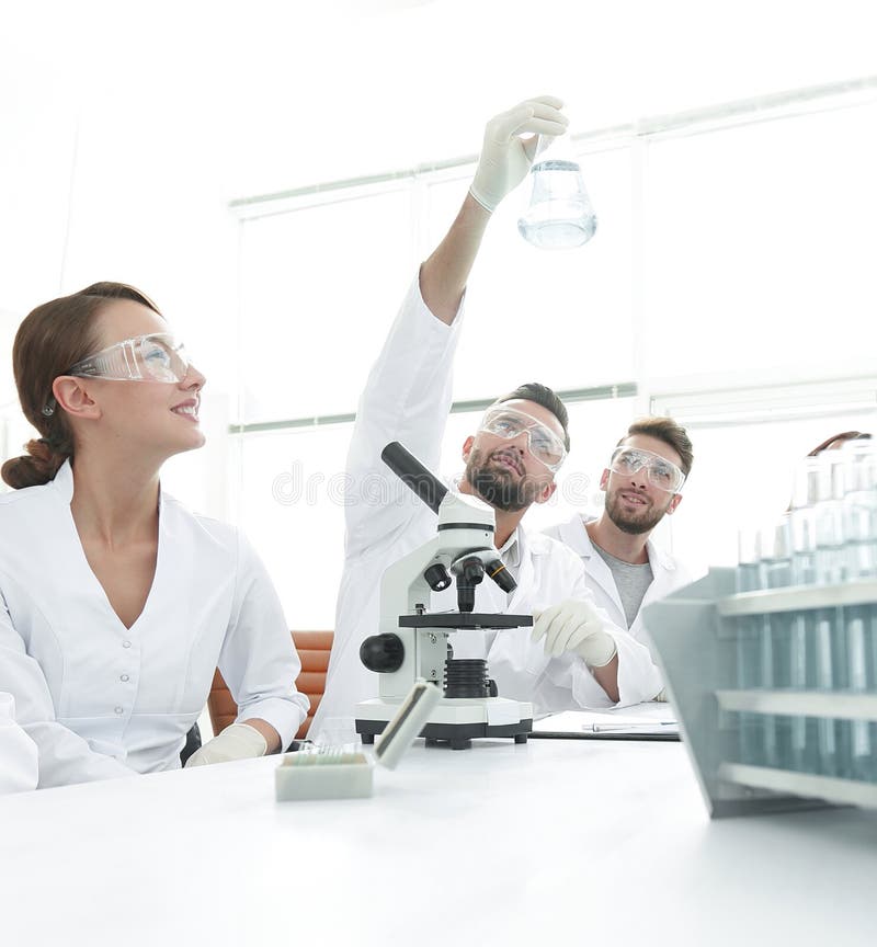 Group of Young Workers are Working in Biochemistry Lab, Stock Photo ...