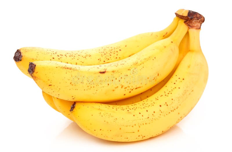 Banane Mûre Sur Le Fond Blanc Image stock - Image du crème, gros: 50977351