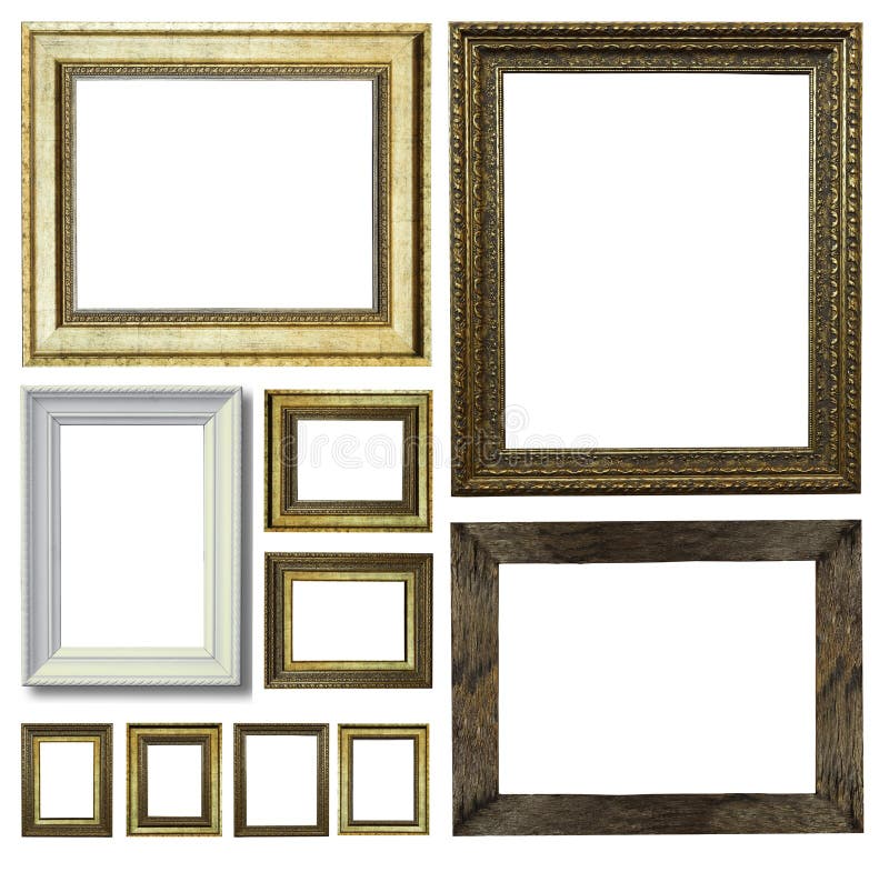 Groupe De Cadre De Tableau De Vintage Image stock - Image du vieux ...