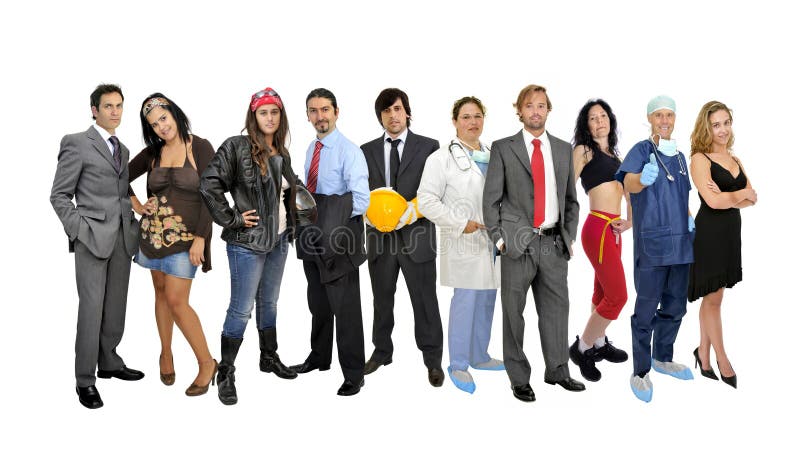 Groupe de personnes image stock. Image du sorts, professionnel - 18823627