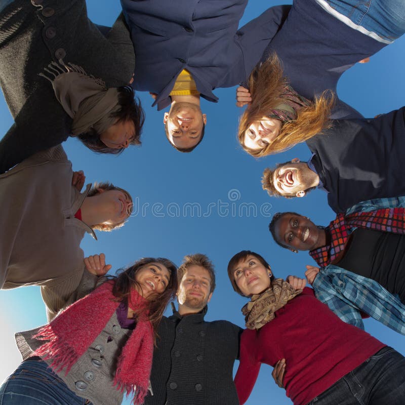Groupe De Personnes En Cercle Image stock - Image du intégration ...