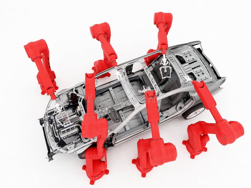 Groupe de robots illustration stock. Illustration of isolement - 67523070