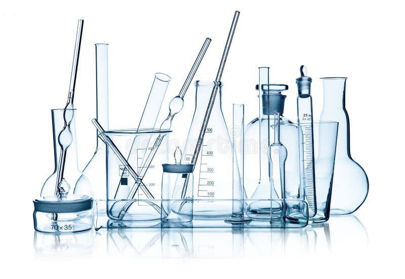 Groupe De Verrerie De Laboratoire Photo stock - Image du chimiste ...