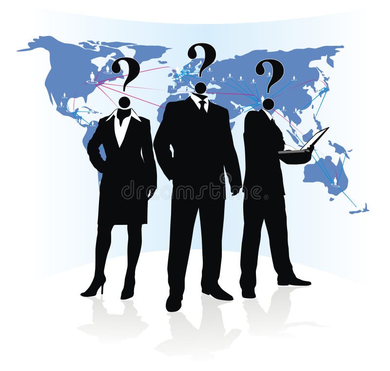 Groupe inconnu de gens illustration stock. Illustration of dommages ...