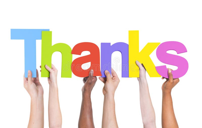 Groupe Multi-ethnique De Mains Tenant Des Mercis Image stock - Image du ...