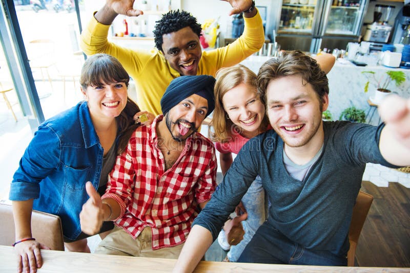 Groupie Together Teamwork Connection College Concept Stock Photo ...