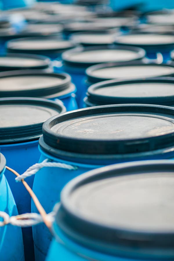 Groups of blue barrels stock photo. Image of groups - 106672242