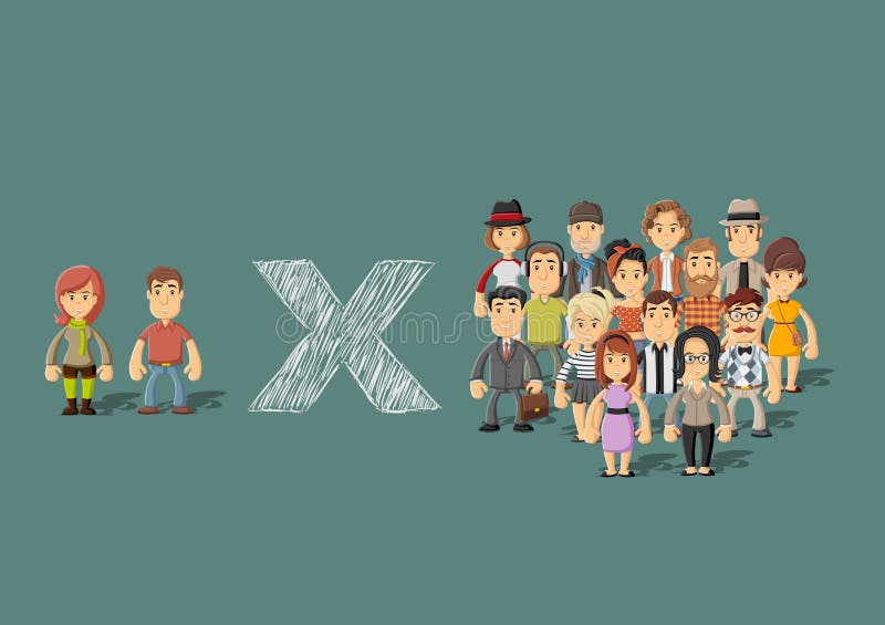 Groups of cartoon people. stock vector. Illustration of boss - 73548181