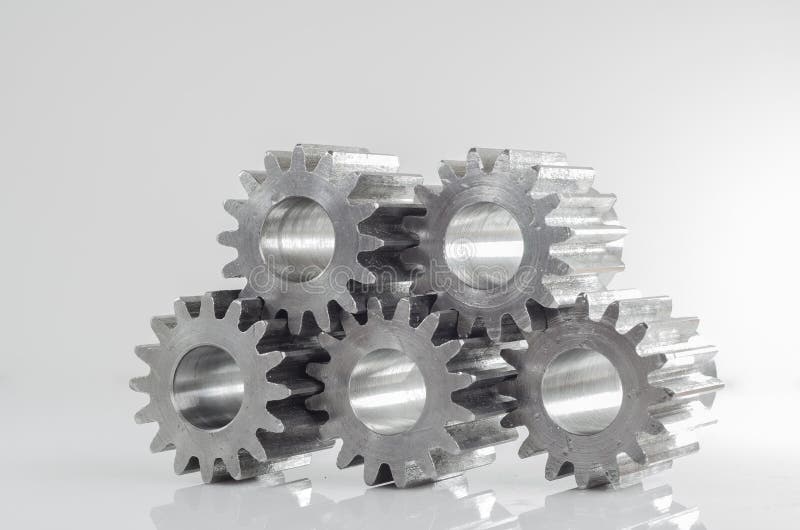 A Groups of Metallic Banquet Buffet Meal on Trays Stock Image - Image ...