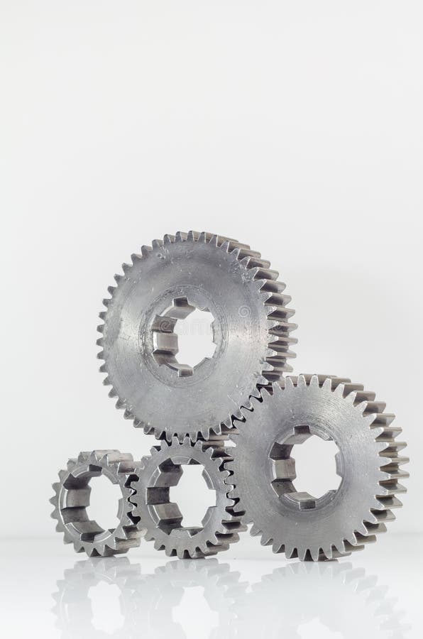 Groups of Gears on Isolated Stock Photo - Image of wheel, engine: 65652108