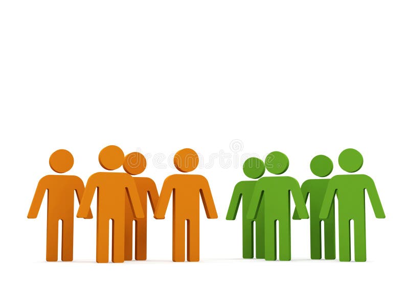 Groups of people. stock illustration. Illustration of leader - 14540520