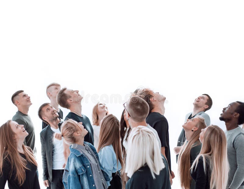 Groups of Young People Moving in Different Directions Stock Image ...