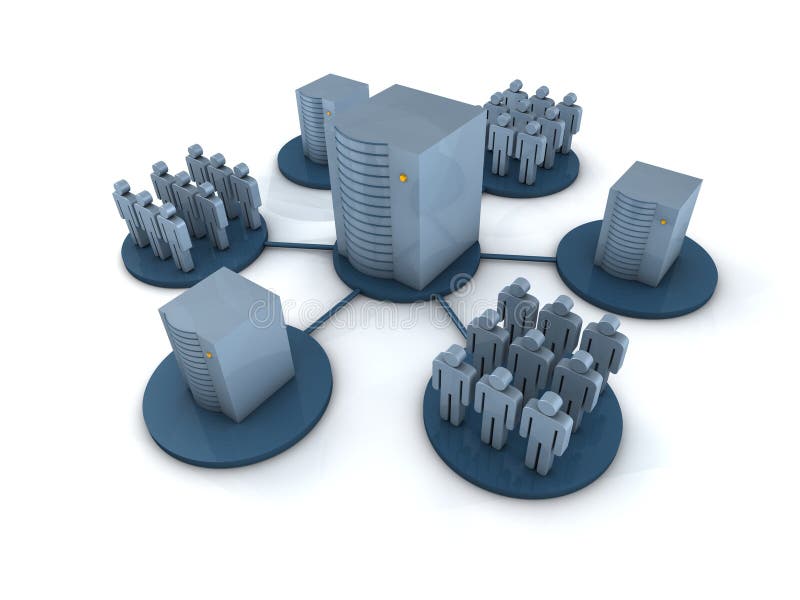 Groupware concept stock illustration. Illustration of remote - 5821072