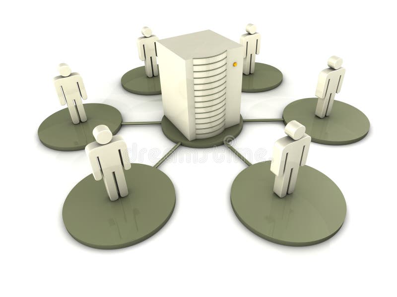Groupware concept stock illustration. Illustration of connection - 5821097