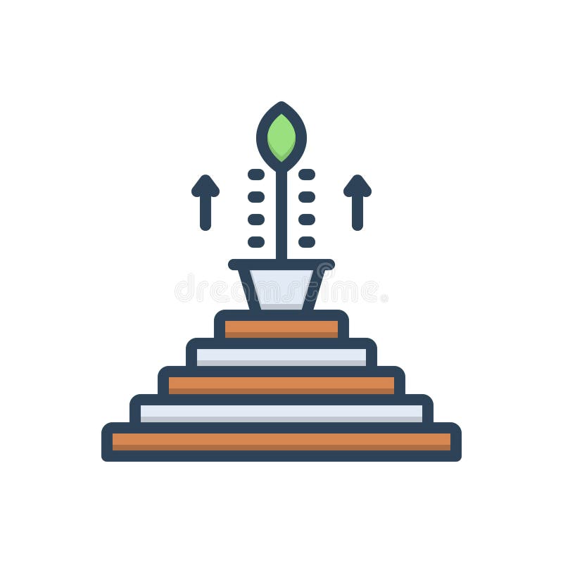 Color Illustration Icon for Grow, Planting and Spread Stock Vector ...