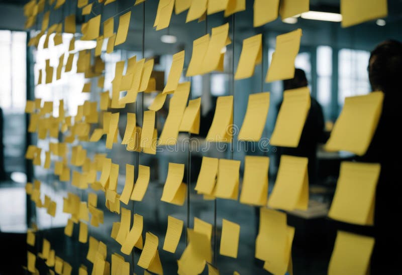 Grow Presentation Professional Young Post Glass Planning Collaboration ...