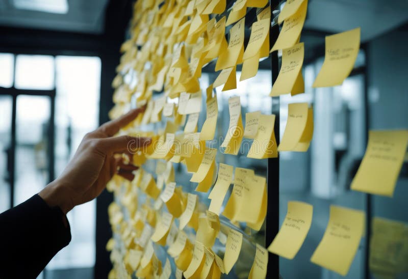 Grow Presentation Professional Young Post Glass Planning Collaboration ...