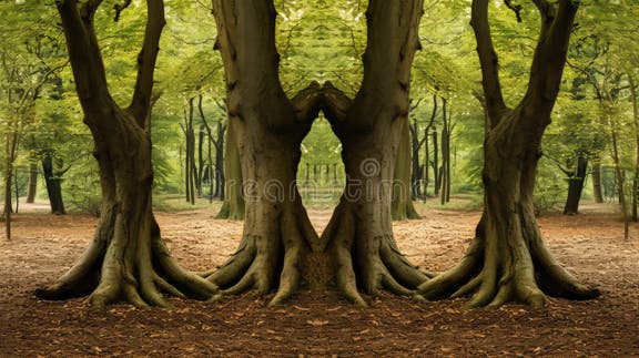 Grow split tree stock photo. Image of structure, leaves - 360708814