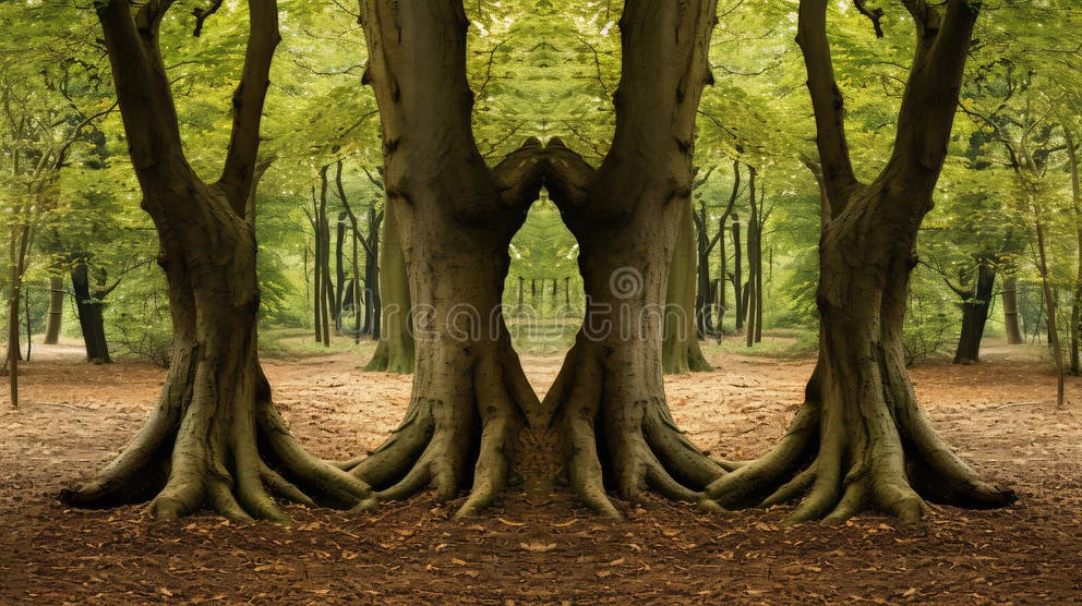 Grow split tree stock photo. Image of structure, leaves - 360708814
