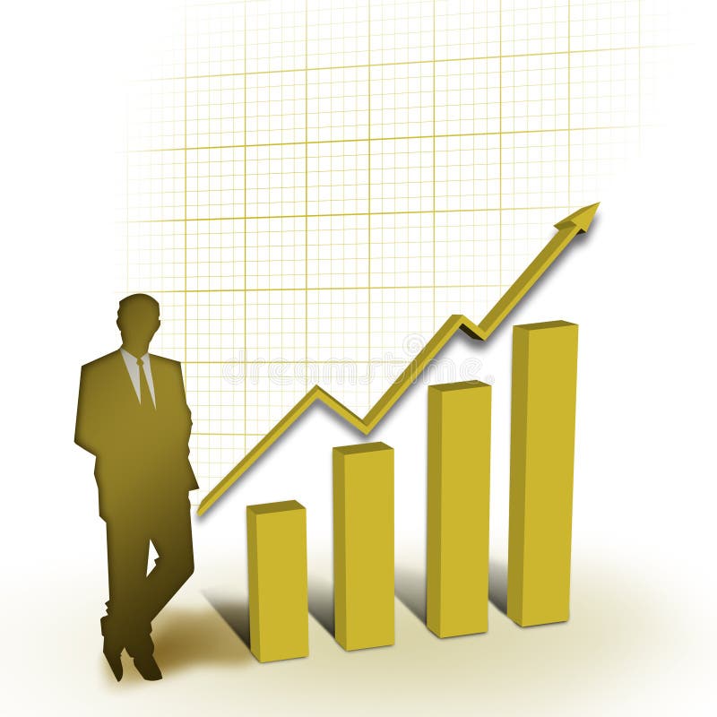 Grow up stock illustration. Illustration of business, increases - 8520540