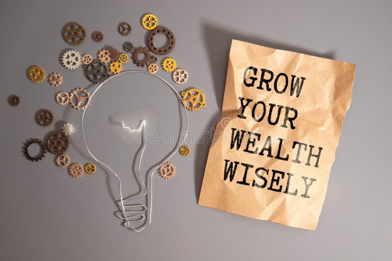 Grow Your Business Text Message Written in Notebook. Business Concept ...