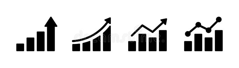 Growing Arrow Chart Icon. Growing Bar with Arrow. Increase Chart Icon ...