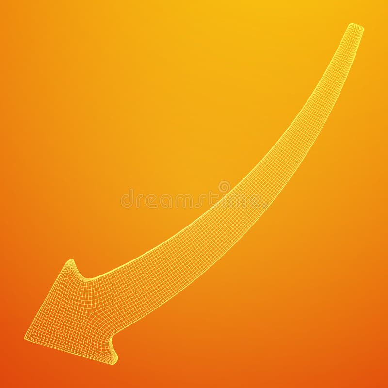 Growing arrow chart vector stock vector. Illustration of increase ...