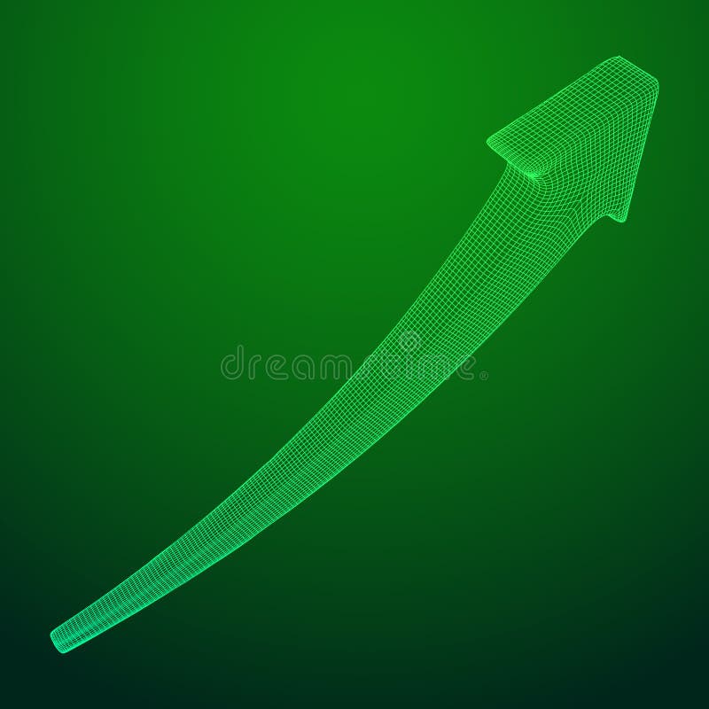 Growing arrow chart vector stock vector. Illustration of graph - 134447964