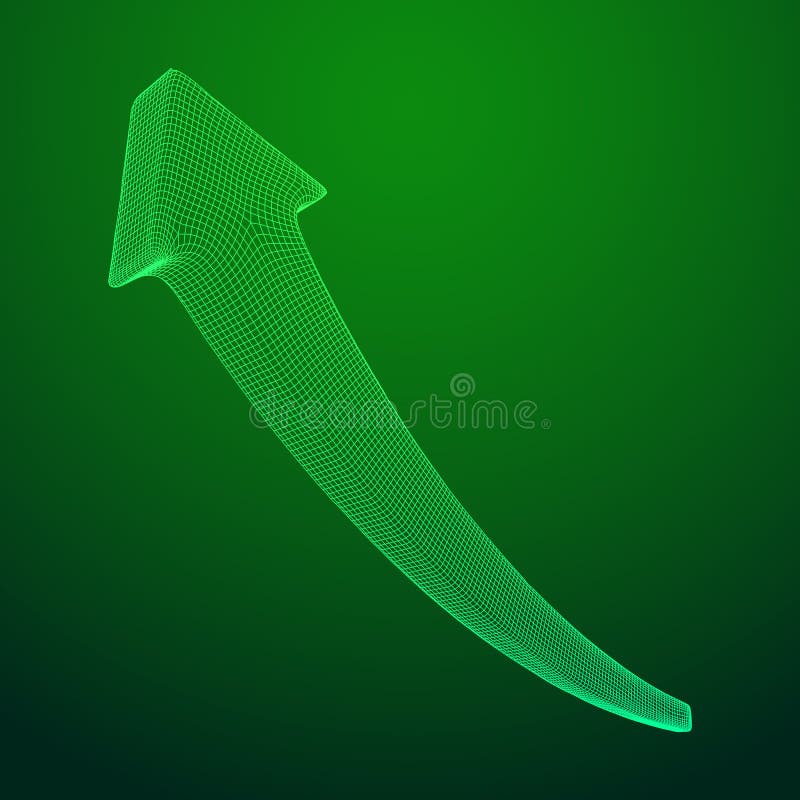 Growing arrow chart vector stock vector. Illustration of forecast ...