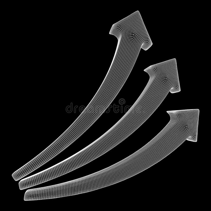 Growing arrow chart vector stock vector. Illustration of banner - 134699908