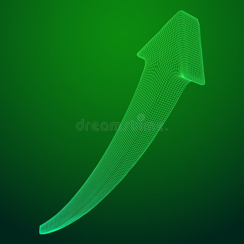 Growing arrow chart vector stock vector. Illustration of banner - 134776155