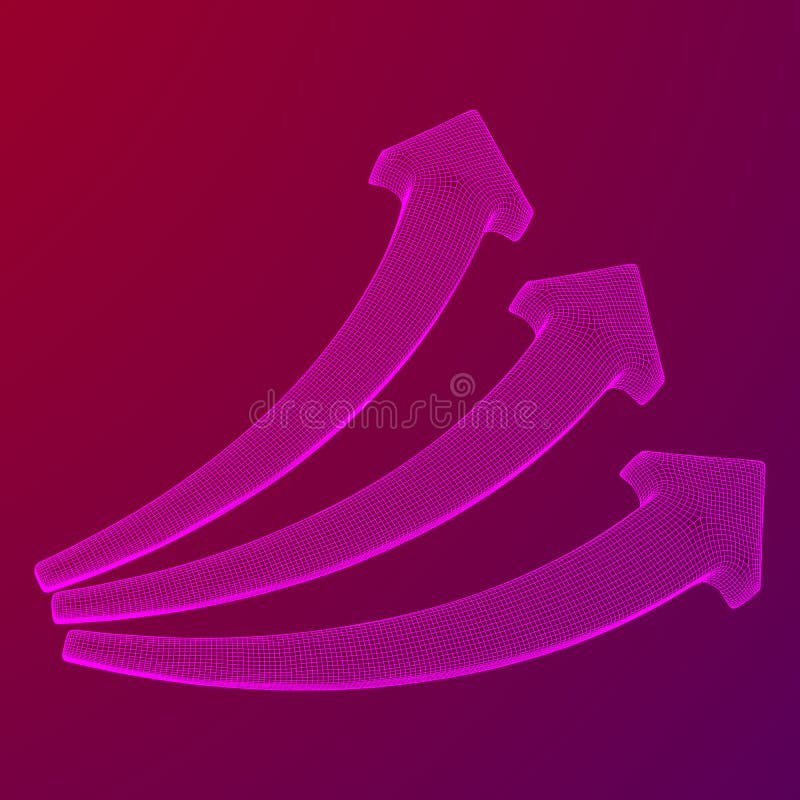 Growing arrow chart vector stock vector. Illustration of design - 135232608